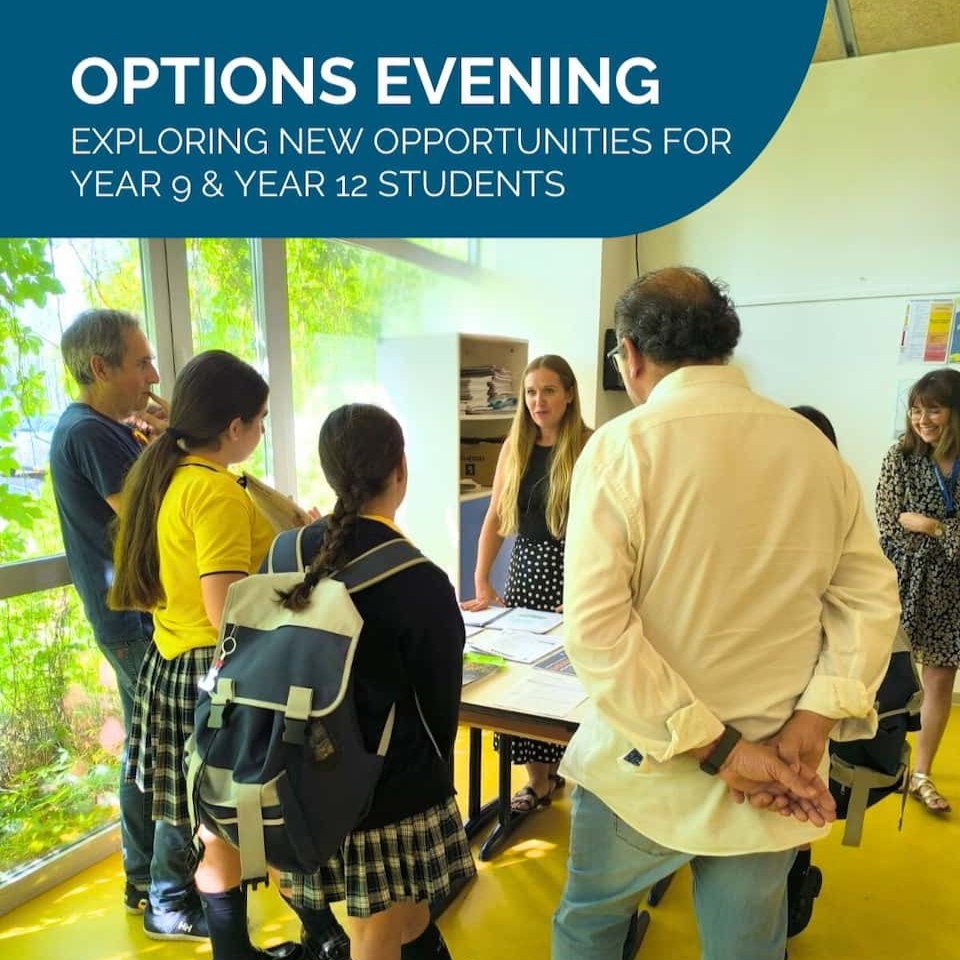 Exploring New Opportunities: We celebrate our Options Evening for Year ...